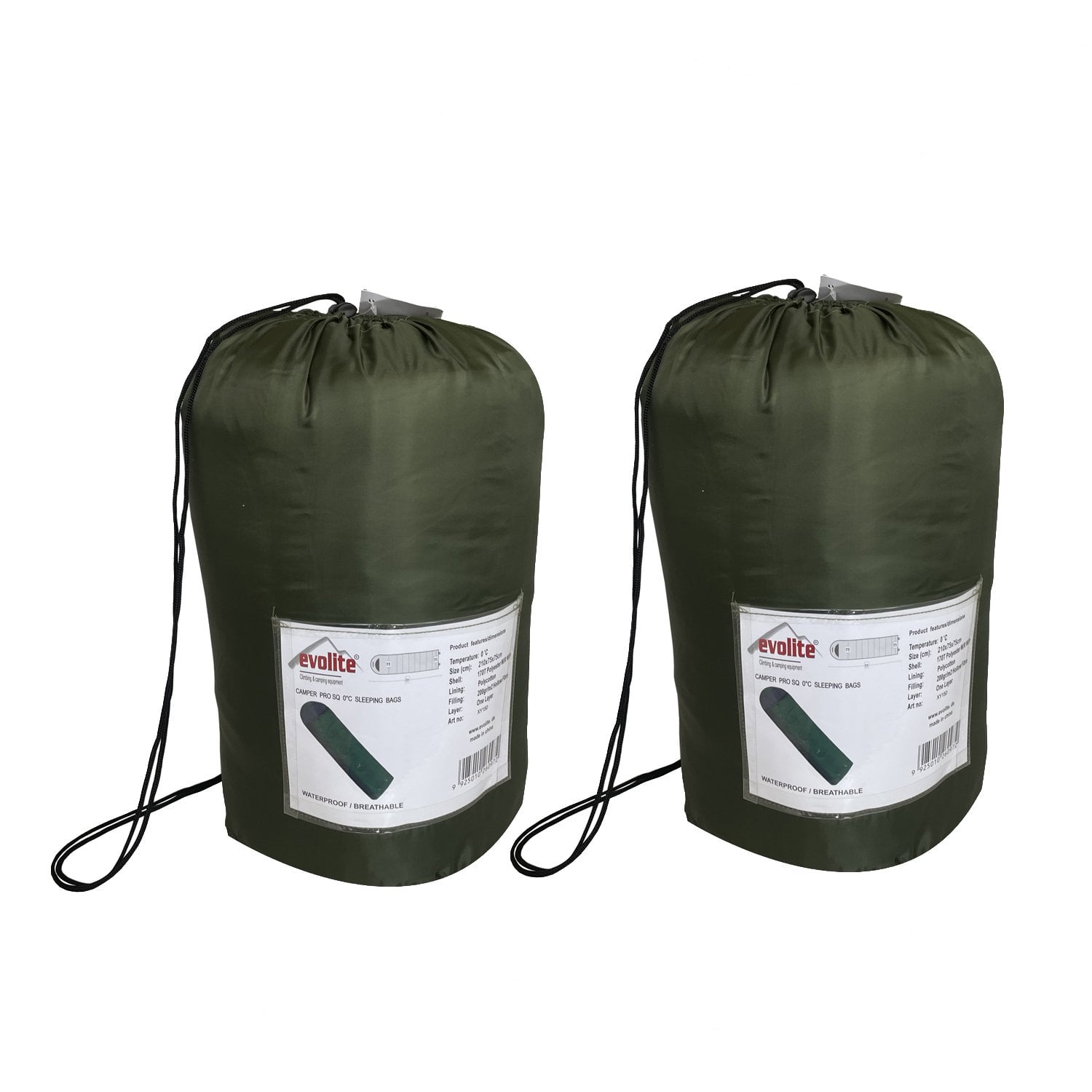 Evolite Camper Pro SQ 2 Kişilik Uyku Tulumu